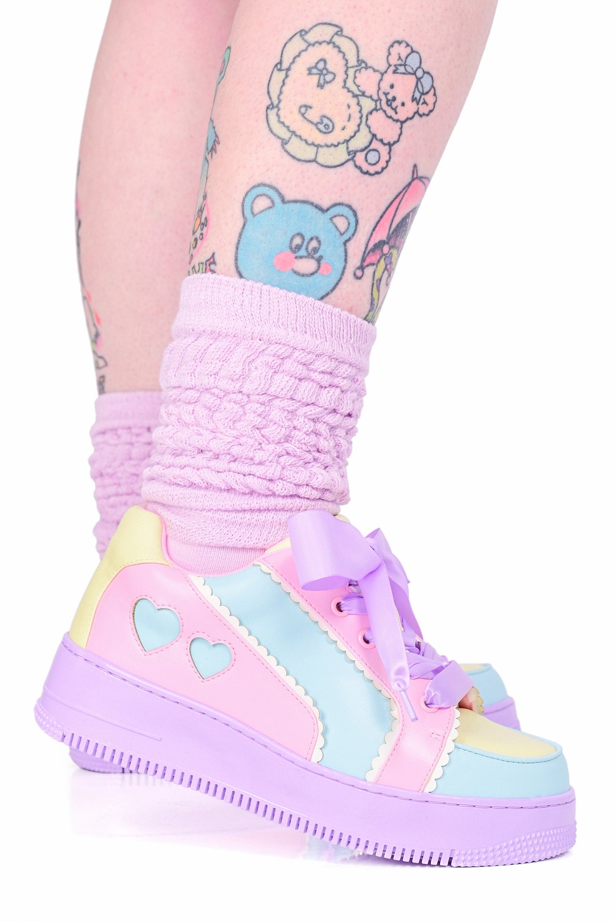 Heartbeat Colorblock Sneakers - Rainbow – My Violet